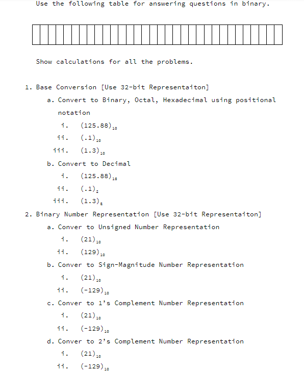 Solved Use the following table for answering questions in | Chegg.com