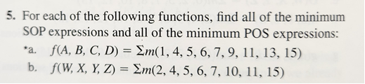 Solved 5. For each of the following functions, find all of | Chegg.com