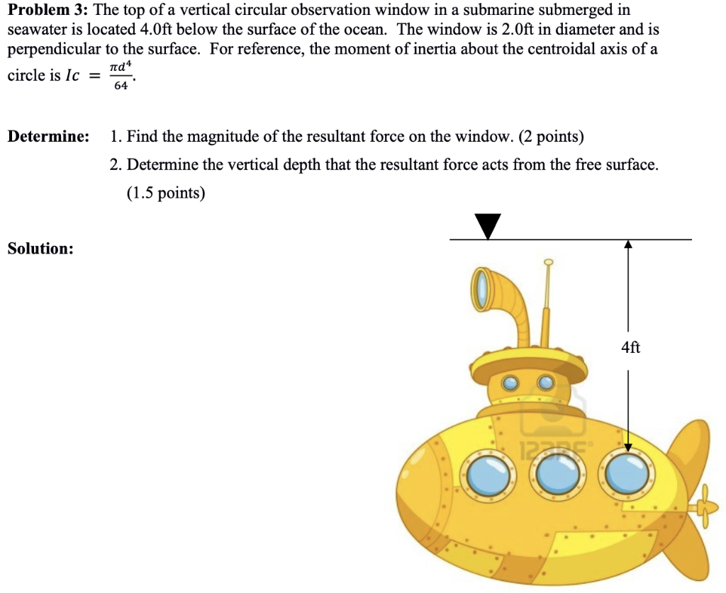 Solved Problem 3: The top of a vertical circular observation | Chegg.com
