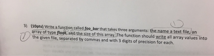 Solved Write a function called foo_bar that takes three | Chegg.com