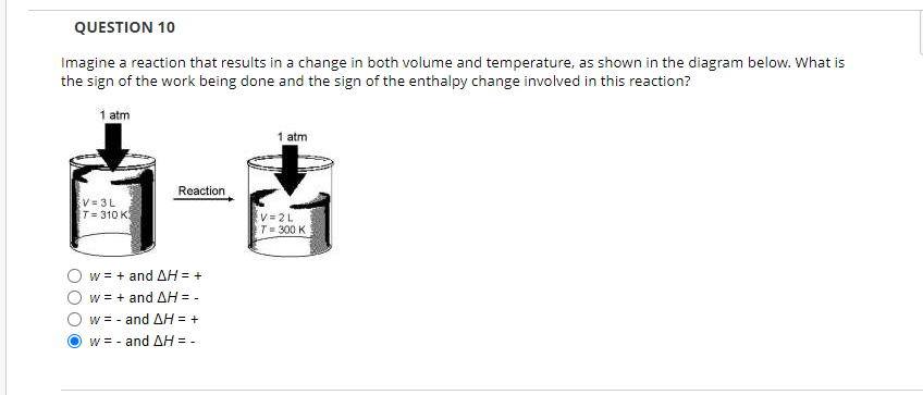 Solved Imagine a reaction that results in a change in both | Chegg.com