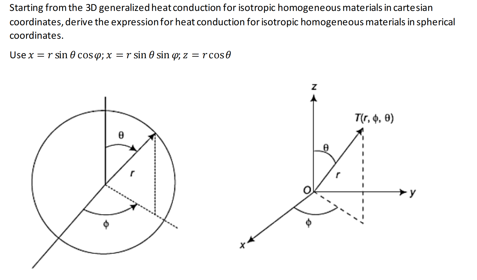 Solved Starting from the 3D generalized heat conduction for | Chegg.com