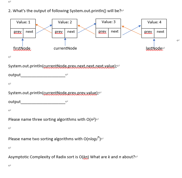 Solved 2. What's the output of following | Chegg.com