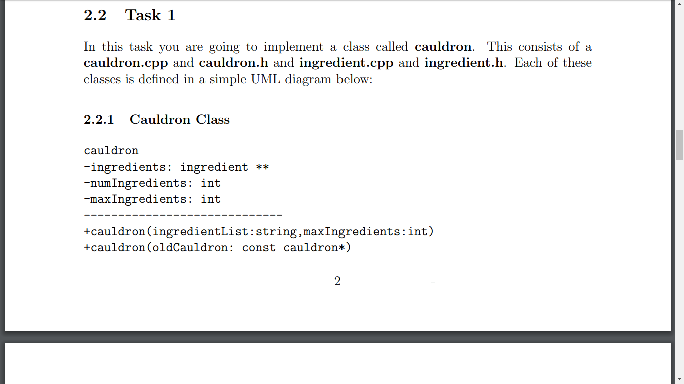 Solved 2 Practical 2.1 Classes - Copy Constructors and | Chegg.com