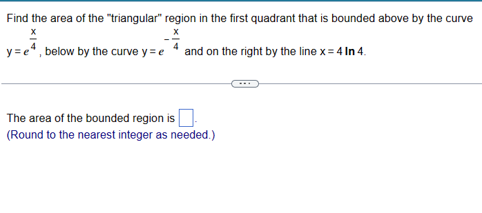 Solved Find the area of the "triangular" region in the first | Chegg.com
