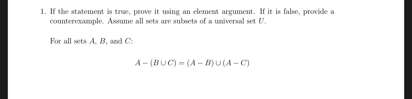 Solved 1 If The Statement Is True Prove It Using An 
