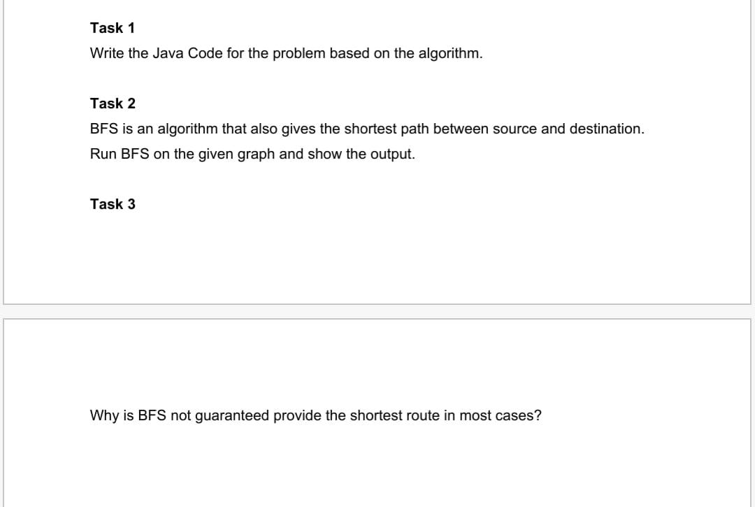 Solved Task 1 Write The Java Code For The Problem Based On 
