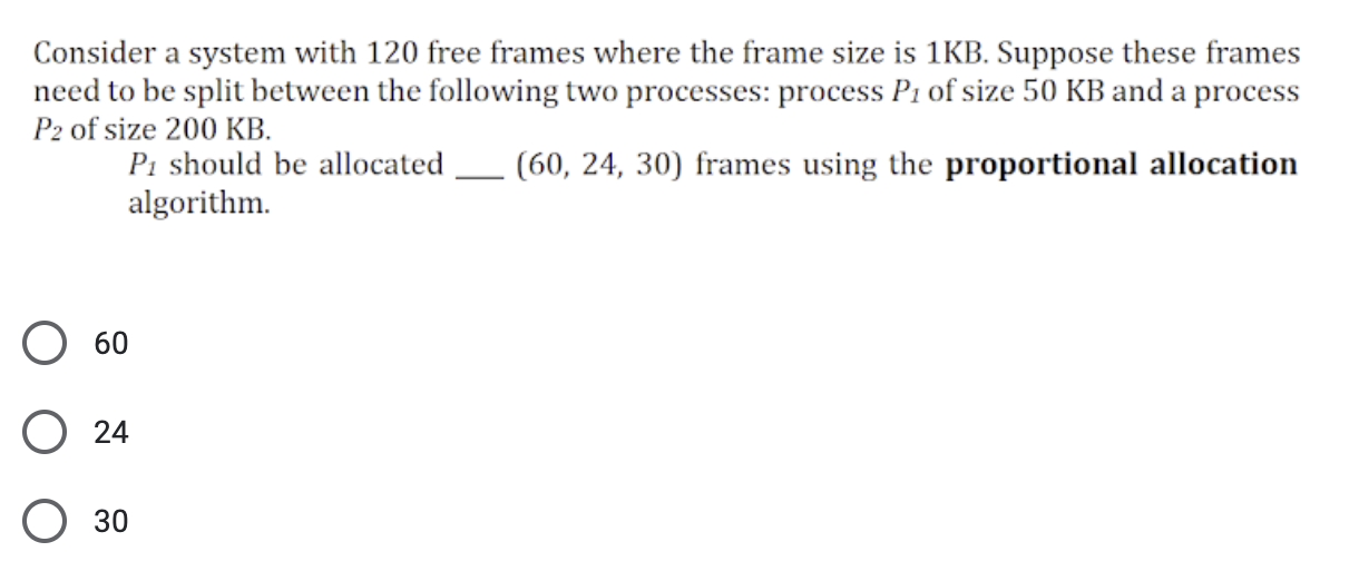 Solved Consider a system with 120 free frames where the | Chegg.com