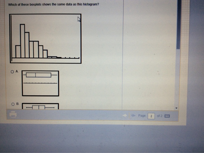 Solved Which of these box plots shows the same data as this | Chegg.com