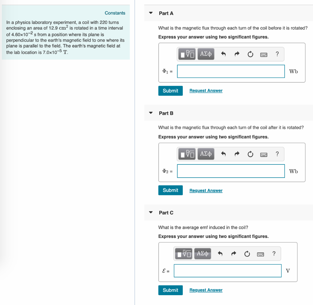 Solved Constants Part A In a physics laboratory experiment, | Chegg.com