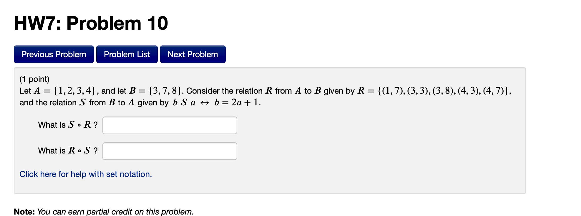 Solved HW7: Problem 10 Previous Problem Problem List Next | Chegg.com