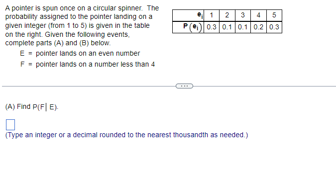 Solved Compute the indicated probabilities by referring to | Chegg.com