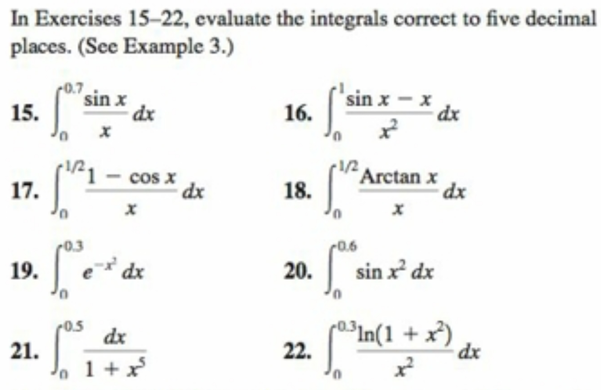 Solved In Exercises 15-22, ﻿evaluate the integrals correct | Chegg.com