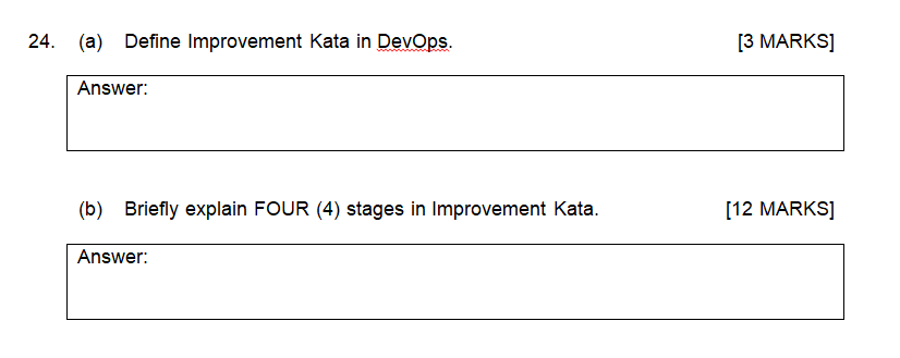 Solved 1. (a) Briefly explain FOUR (4) DevOps principles. | Chegg.com
