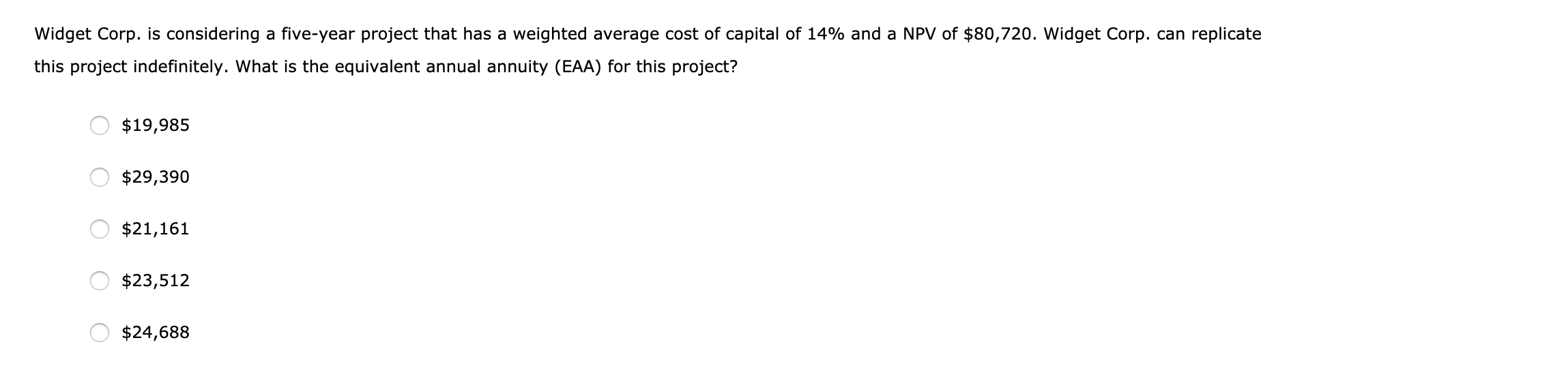 Solved 4. Unequal project lives Widget Corp. has to choose | Chegg.com