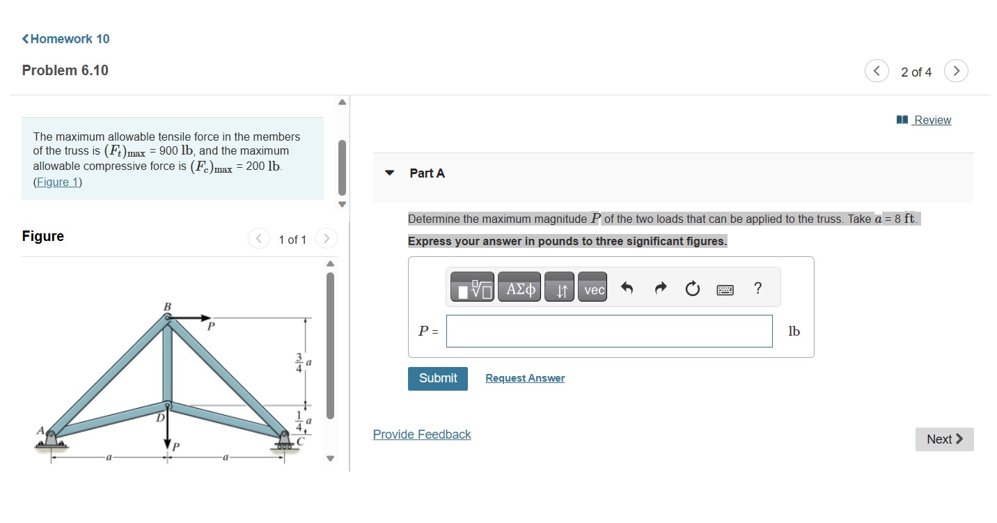 Solved Problem 6.10The maximum allowable tensile force in | Chegg.com