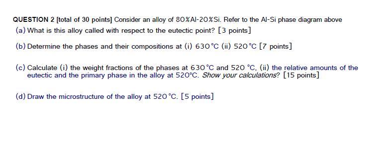 Consider The Al-si Phase Diagram In The Figure Below 12 Al-s