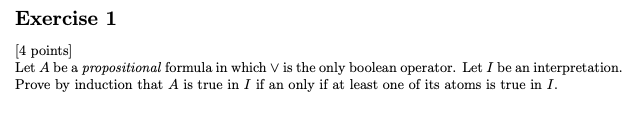 Solved Exercise 1 (4 points) Let A be a propositional | Chegg.com