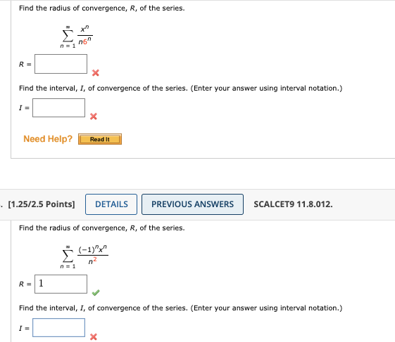 Find the radius of convergence, R, of the series. | Chegg.com