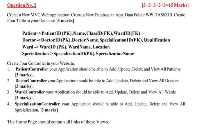 Solved Course Web Programming Languages : Question 2 Create | Chegg.com