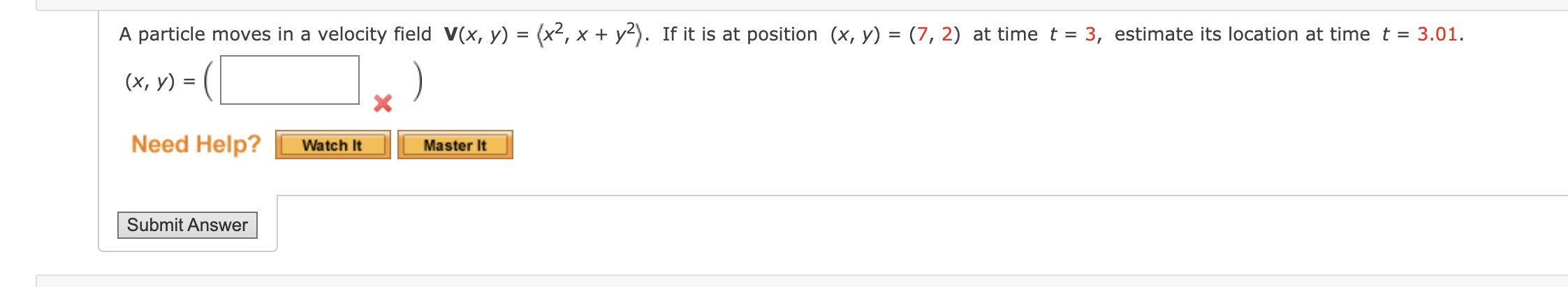 Solved A particle moves in a velocity field | Chegg.com
