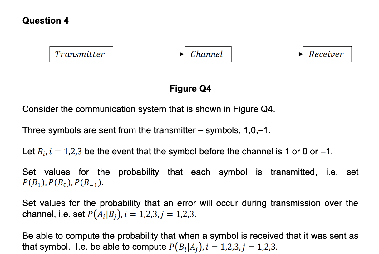 Solved Question 4 Figure Q4 Consider the communication | Chegg.com Solved Question 4 Figure Q4 Consider the communication | Chegg.com