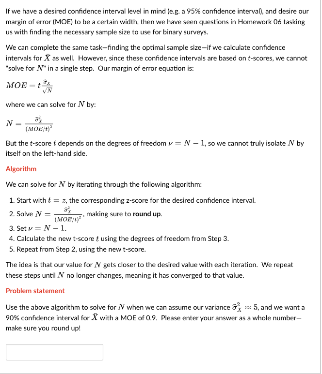 Solved If we have a desired confidence interval level in | Chegg.com
