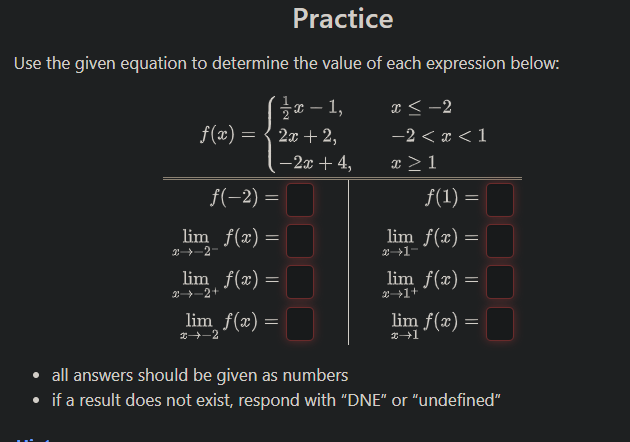 Solved PracticeUse the given equation to determine the value | Chegg.com