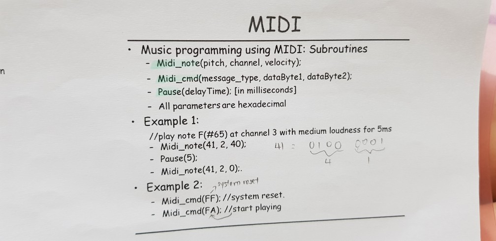Solved (c) MIDI technology demonstrates the application of | Chegg.com