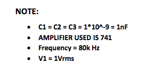 Solved Simulate the design, Hpf + Lpf + Non- inv amp | Chegg.com