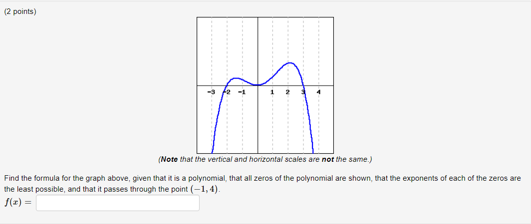 [Solved]: (2 points) m (Note that the vertical and horizon
