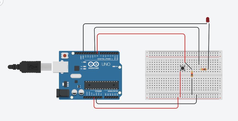 Solved Write an Arduino program to turn the LED on when the | Chegg.com