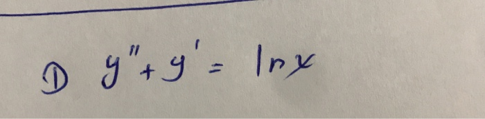 Solved Solve using variation of parameters. | Chegg.com