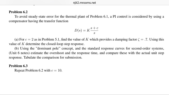 Solved njit2.mrooms.net Unit 6 Problem 6.1 Investigate | Chegg.com