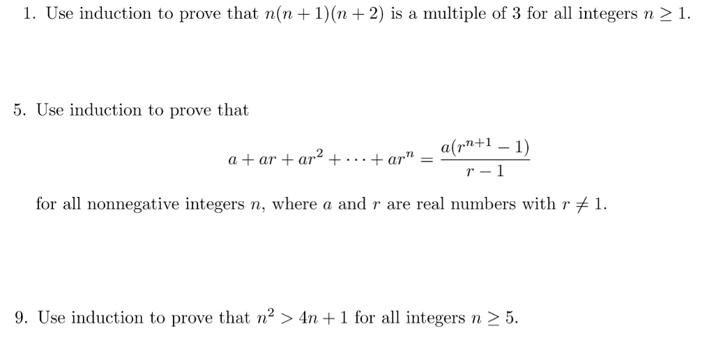 Solved 1. Use induction to prove that n(n +1)(n + 2) is a | Chegg.com Solved 1. Use induction to prove that n(n +1)(n + 2) is a | Chegg.com