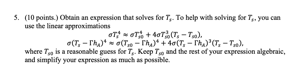 Solved 6 5 Points Using The Given Parameter Values 