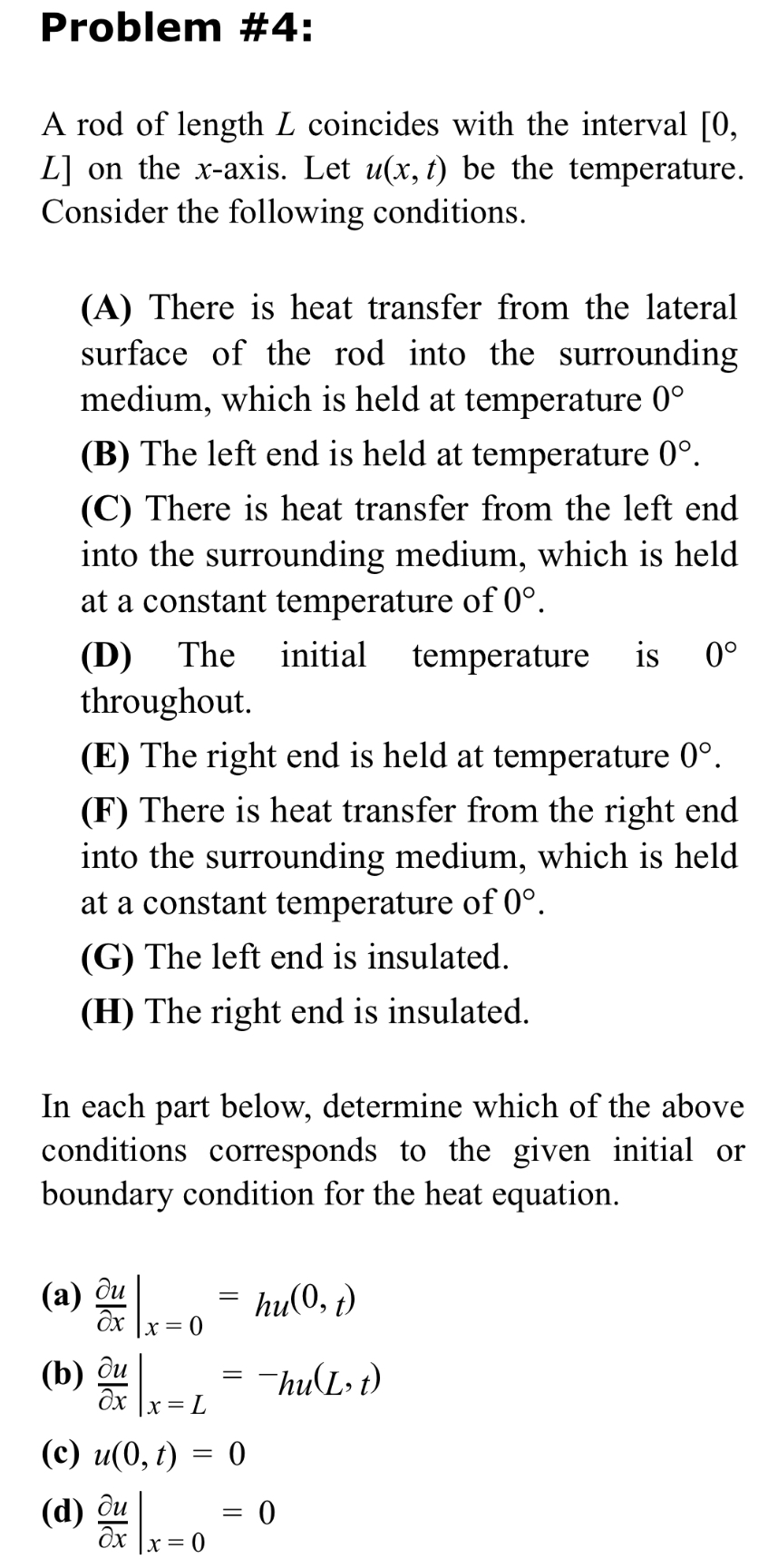 Solved A rod of length L coincides with the interval [ 0 , | Chegg.com