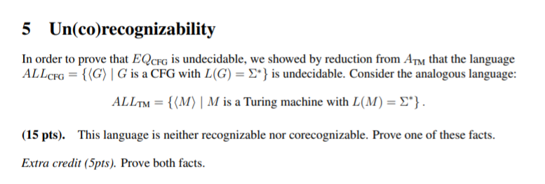 Solved 5 Uncorecognizability In Order To Prove That Eqcfg 5290