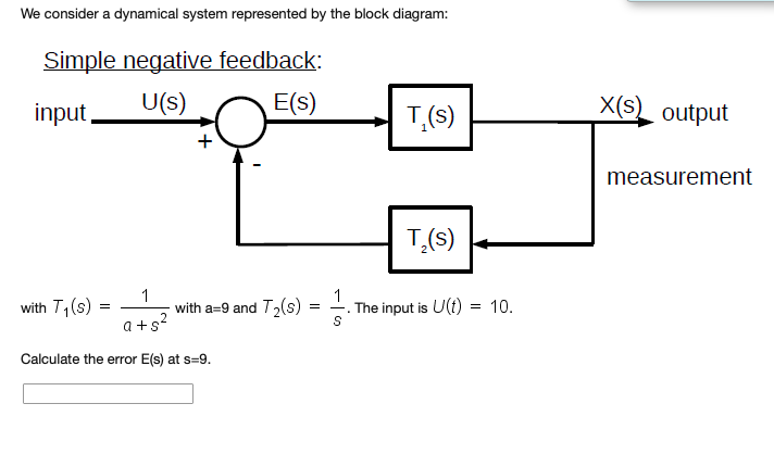 Solved We consider a dynamical system represented by the | Chegg.com