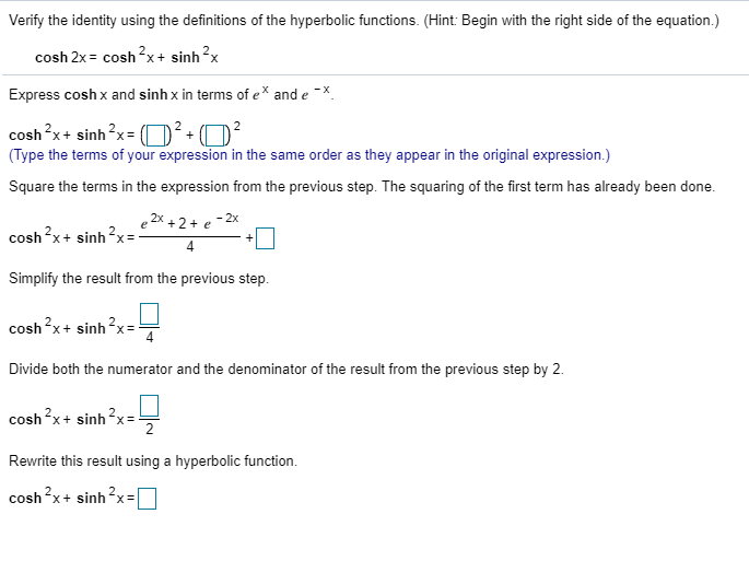 Solved Verify the identity using the definitions of the | Chegg.com