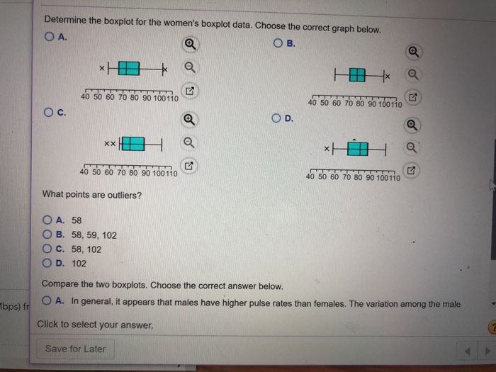 Solved Use the same scales to construct modified boxplots | Chegg.com