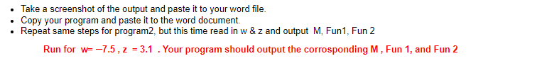 Solved Program2: Write a program that reads in two numbers z | Chegg.com