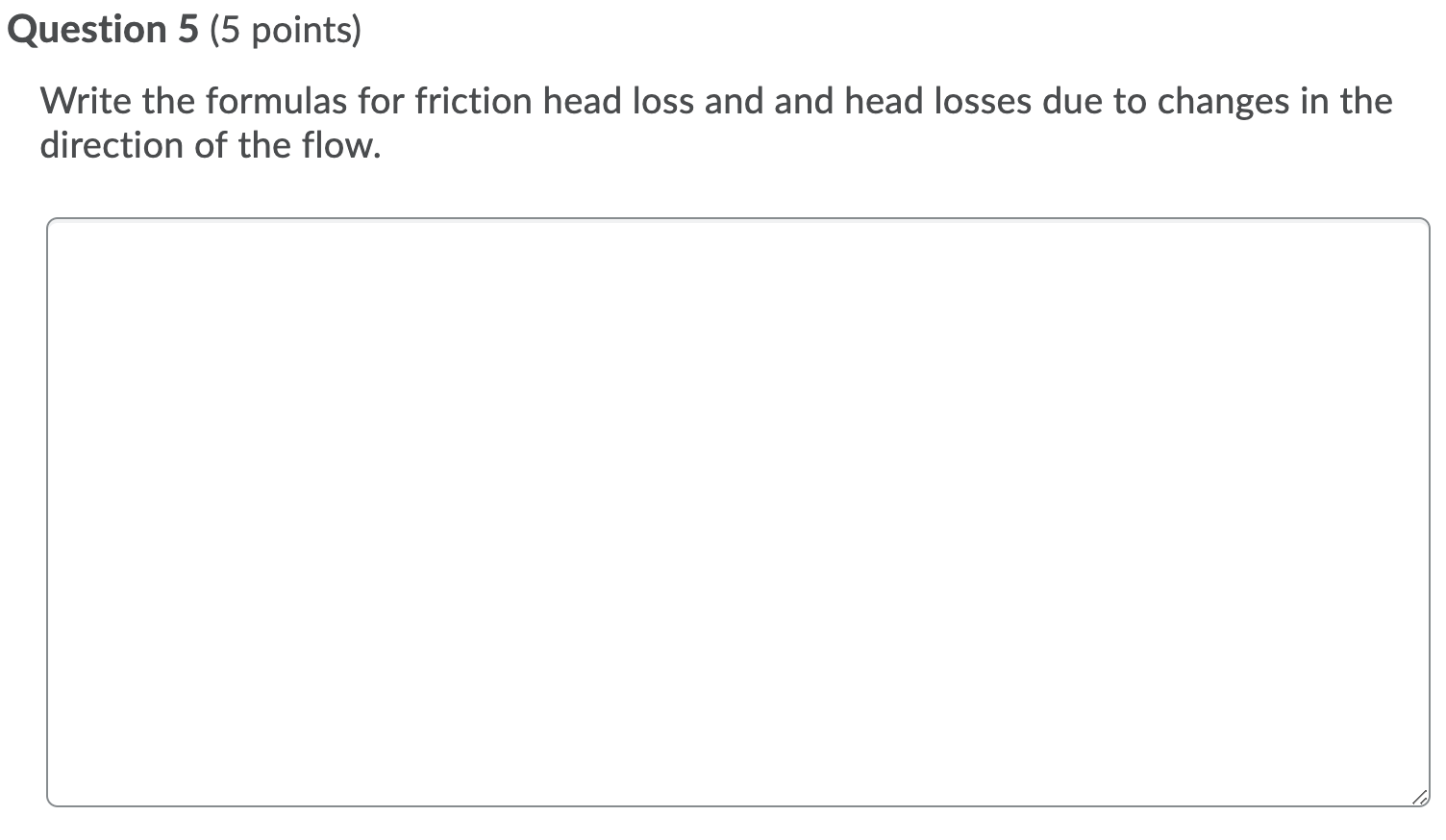 Solved Question 5 (5 points) Write the formulas for friction | Chegg.com