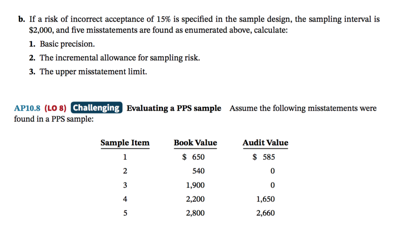Solved b. If a risk of incorrect acceptance of 15% is | Chegg.com