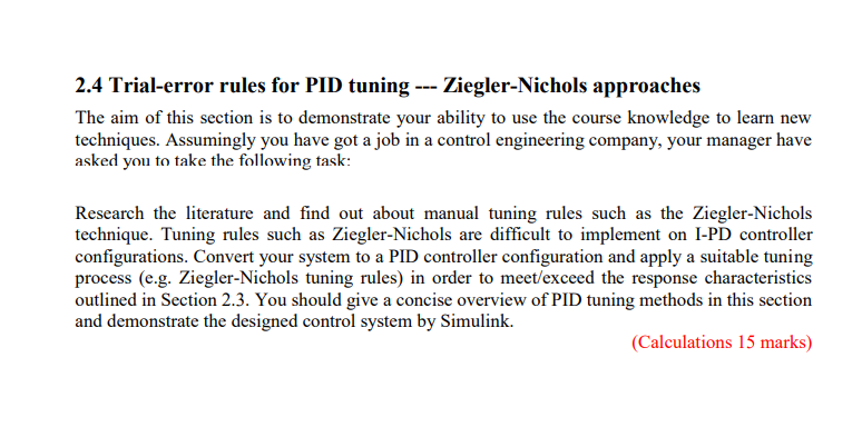 Solved 1.1 Coursework Objectives A classical control | Chegg.com