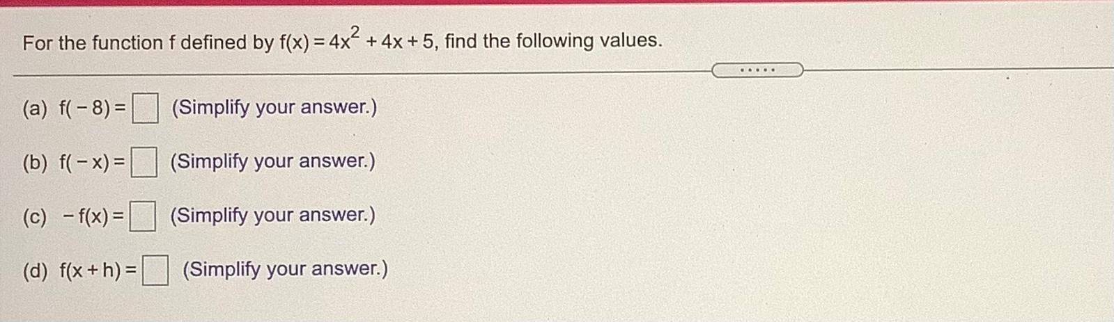 Solved This is a Algebra math question. If you can please | Chegg.com