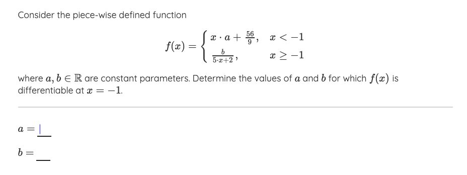 Solved Consider the piece-wise defined function f(x) = **** | Chegg.com