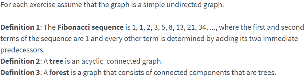 Solved For each exercise assume that the graph is a simple | Chegg.com