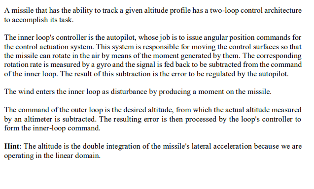 Solved A missile that has the ability to track a given | Chegg.com