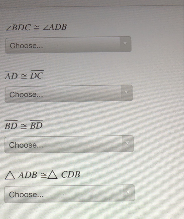 Solved Given: ZADB is right angle, AD Prove: A ADB A CDB DC | Chegg.com